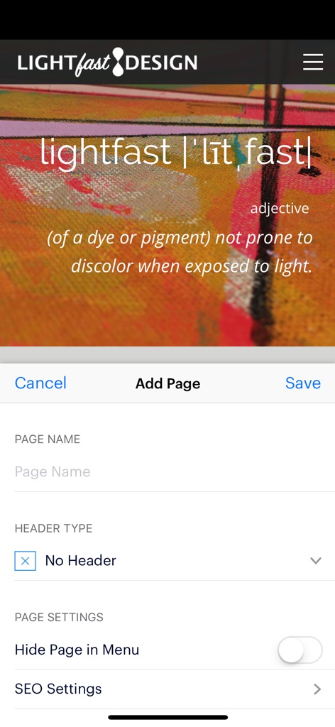 Create and Manage Pages in the iOS App | Weebly Support - US