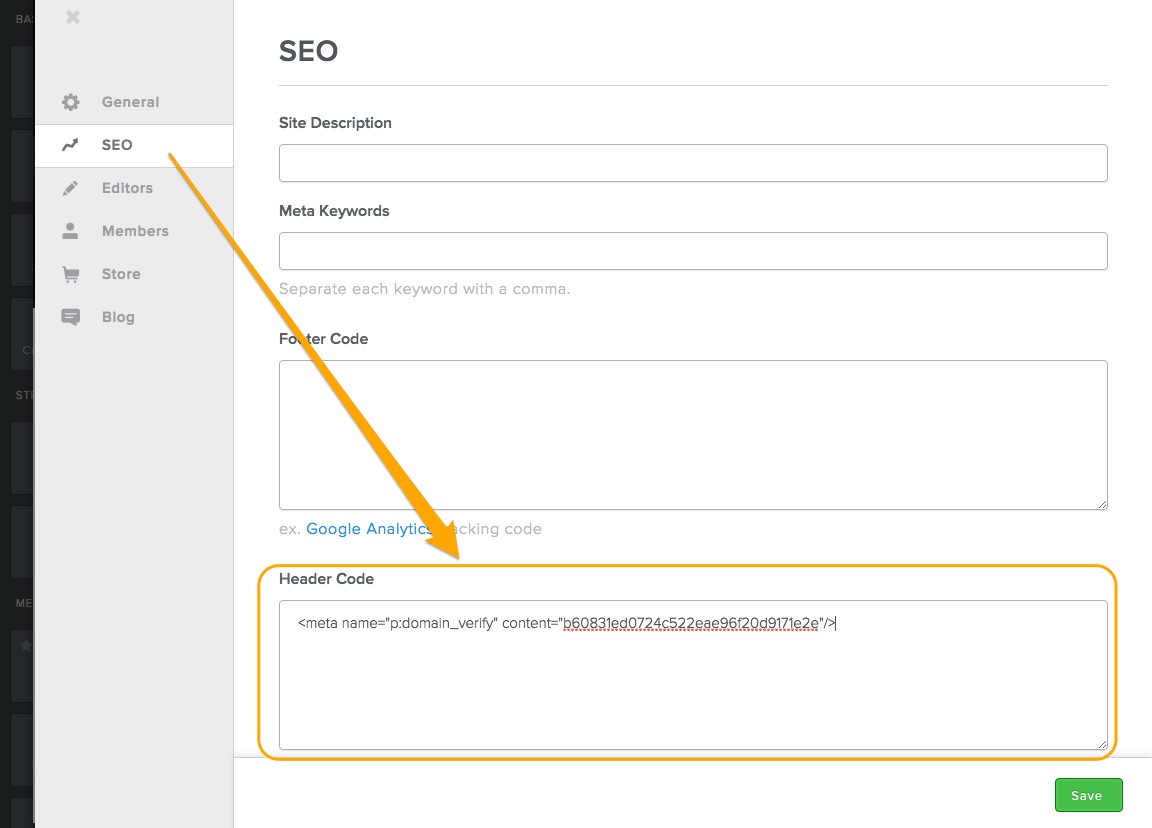 Verify Your Site with Pinterest | Weebly Support - US