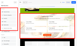 Display Featured Items On Your Square Online Site Square Support