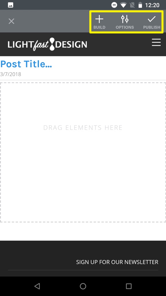 Use the Android App to Start a Blog | Weebly Support - US