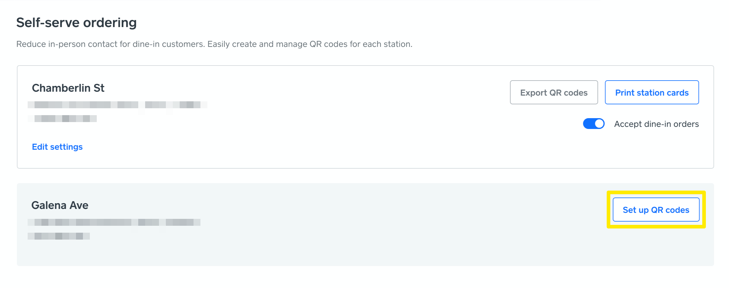 Configurer les commandes en libre-service et les codes QR avec Vente en ...