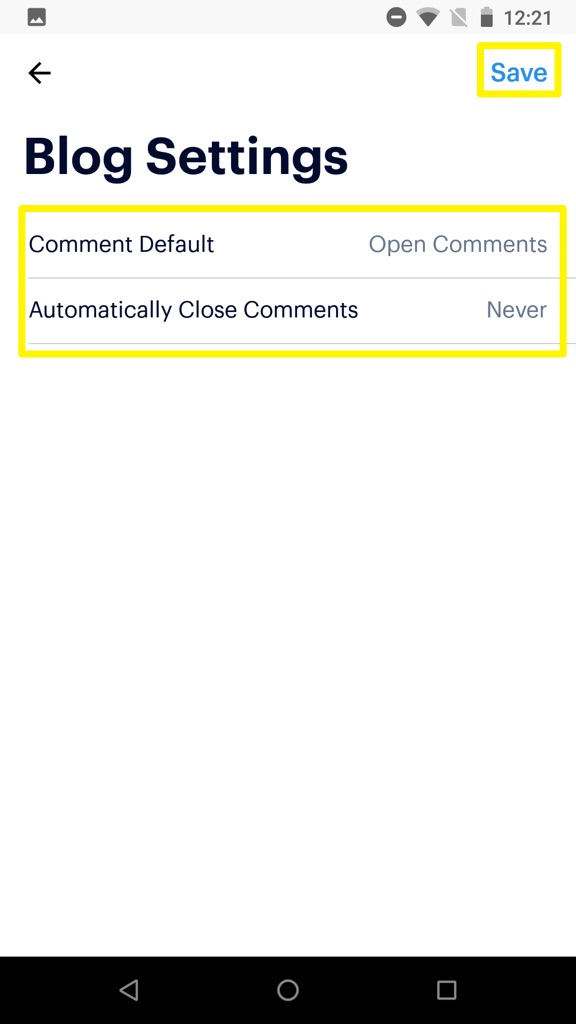 Use the Android App to Start a Blog | Weebly Support - US