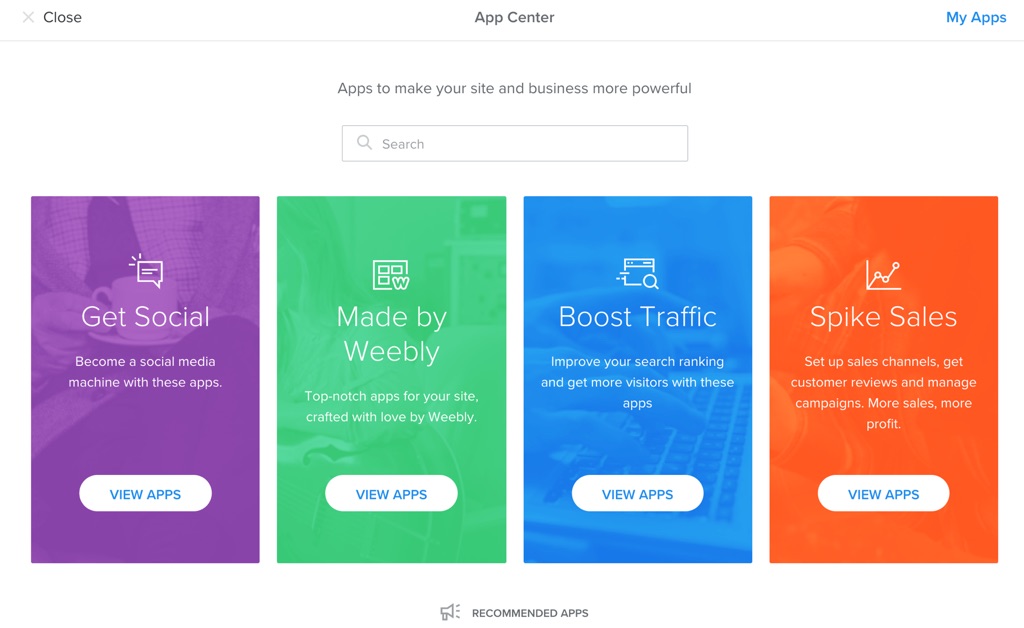 Add and Manage Apps | Weebly Support - US