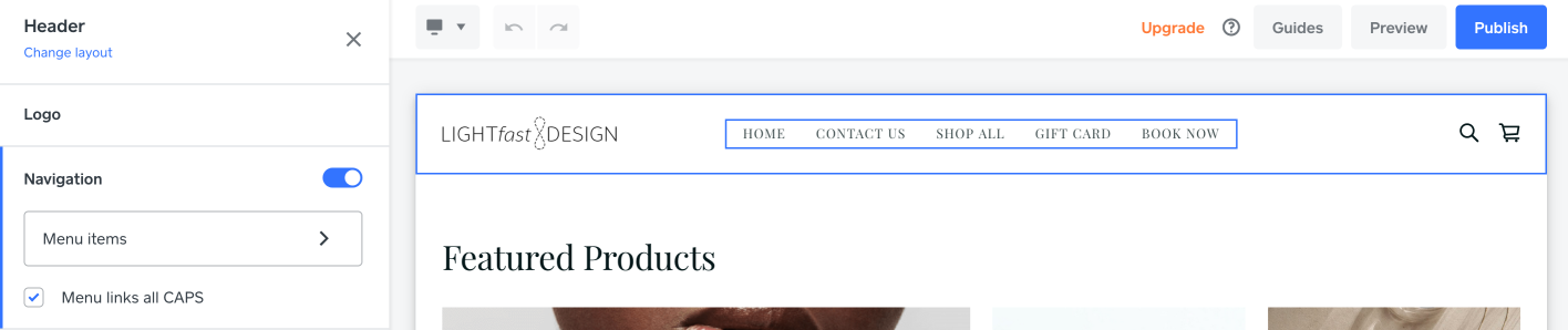 Customize Your Website Header | Weebly Support - US