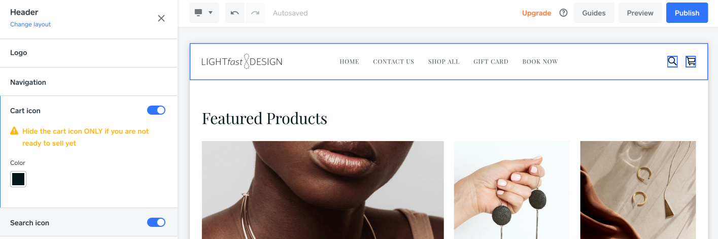 Customize Your Website Header | Weebly Support - US