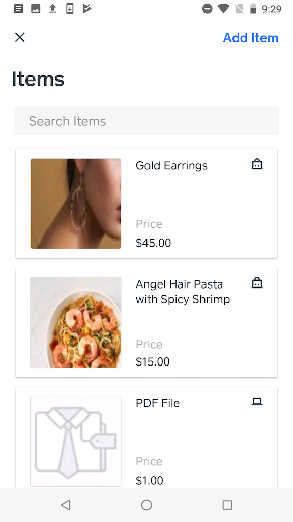Adding Items and Managing Orders in the Android App | Weebly Support - US