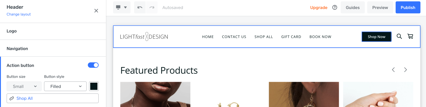 Customize Your Website Header | Weebly Support - US