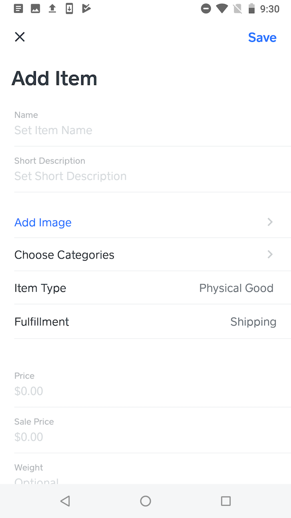 Adding Items and Managing Orders in the Android App | Weebly Support - US