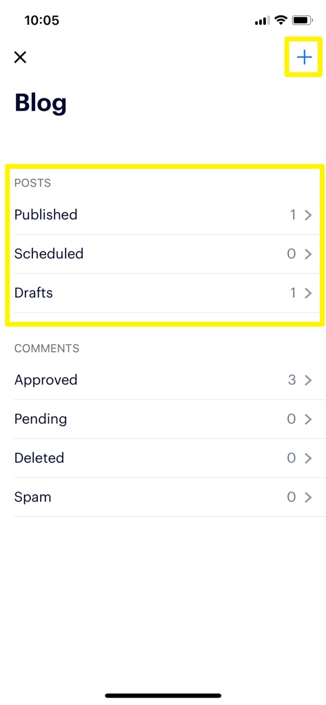 Use the iOS App to Start a Blog | Weebly Support - US