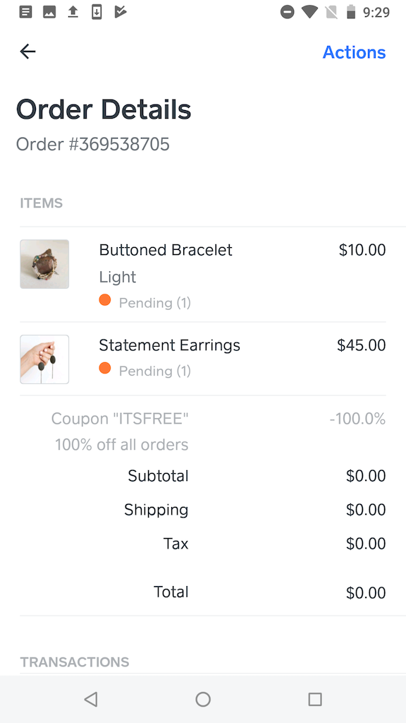 Adding Items and Managing Orders in the Android App | Weebly Support - US