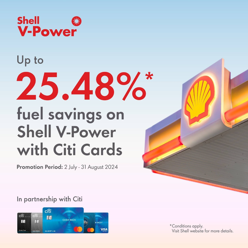 Up to 25.48% Off Shell V-Power with Citi Cards – Act Now!