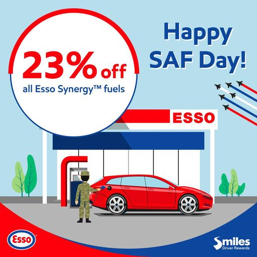 Celebrate SAF Day with Fuel Savings at Esso!