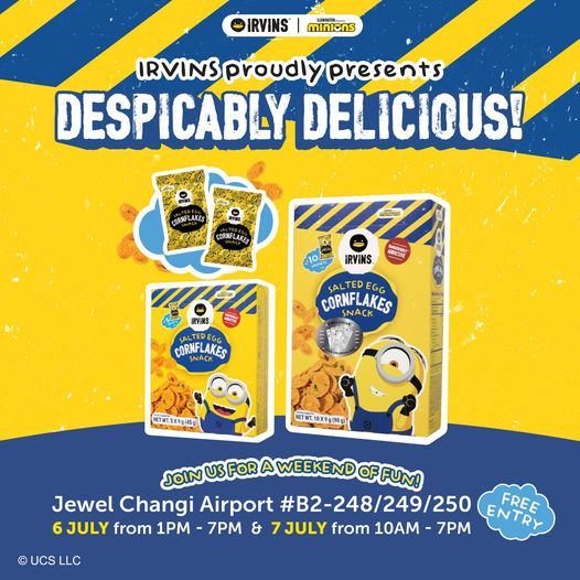 Despicably Delicious Fun with IRVINS and the Minions at JEWEL!