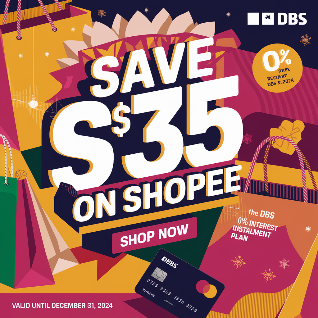 S$35 Off on Shopee Purchases Over S$600 – Exclusive DBS Promo!