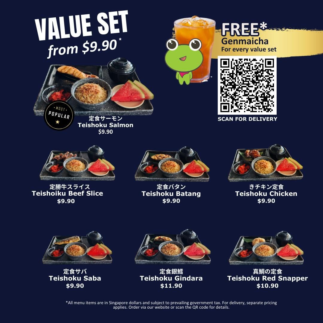 Teishoku Set Meals at Sakae Sushi – Quick, Easy, and Affordable!