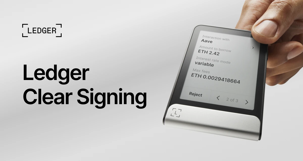 Clear Signing | Ledger