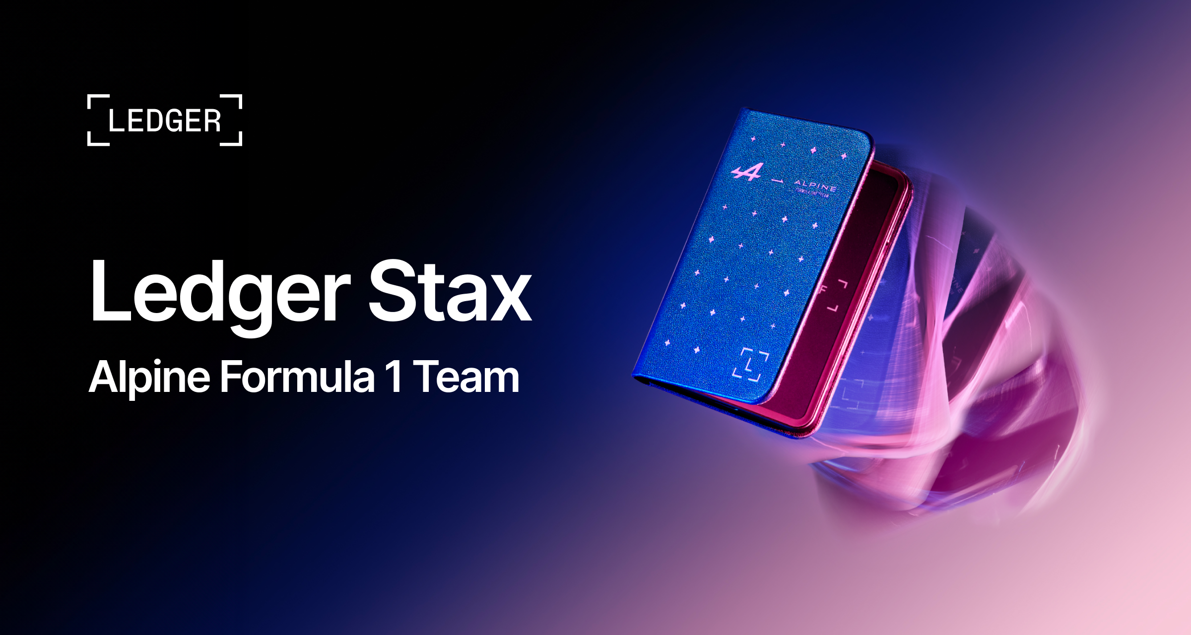 Alpine F1 车队 x Ledger Stax™ 限量版 | Ledger