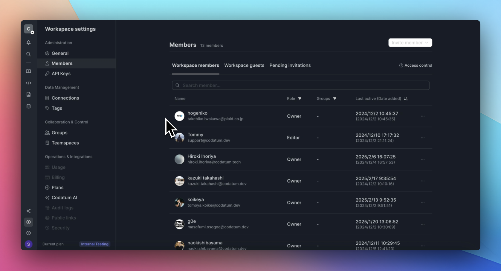 Search and Filter for Members Now Available! - Codatum