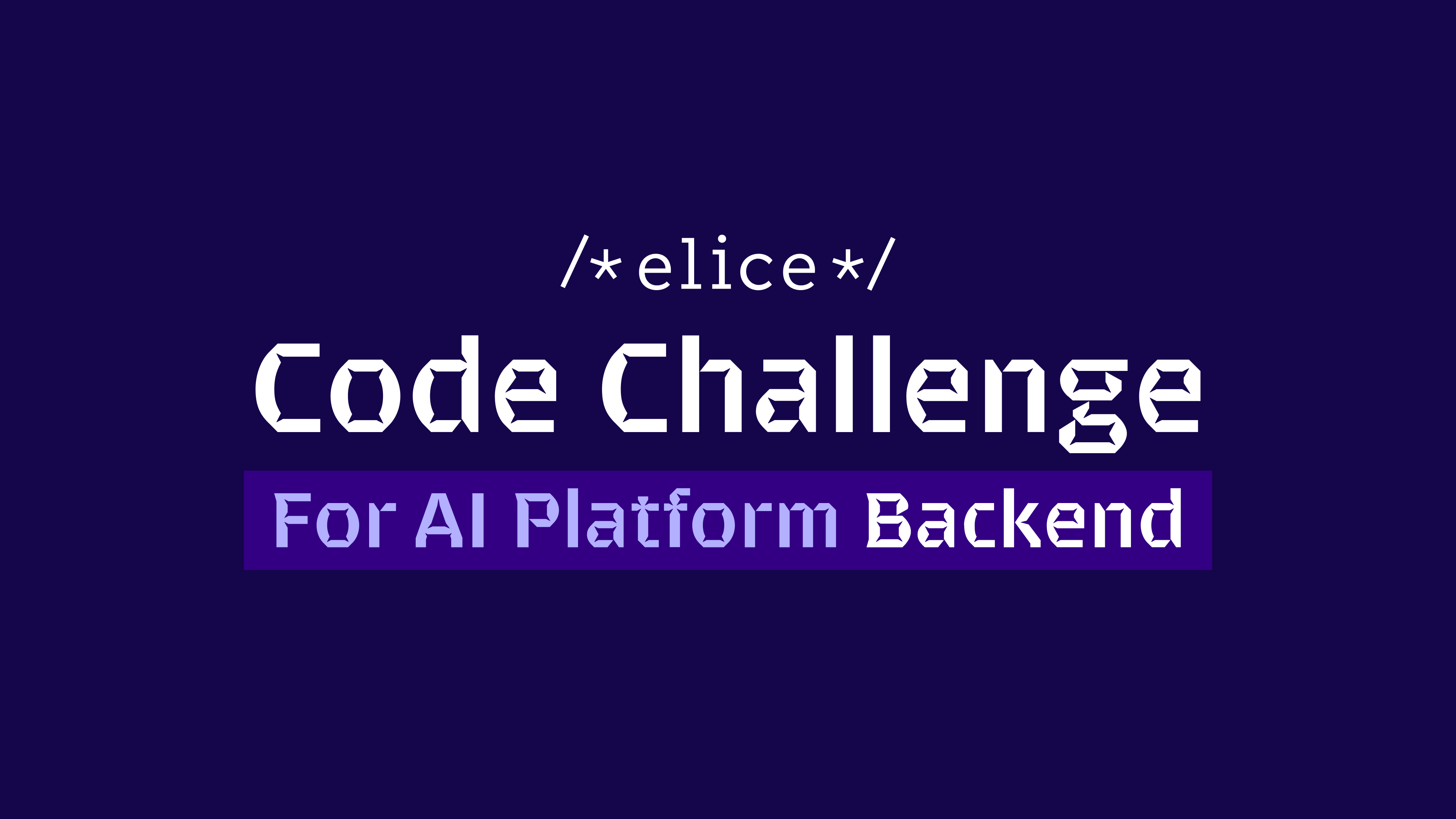 ‘Elice Code Challenge’, a back-end developer spirit of challenge, successfully completed