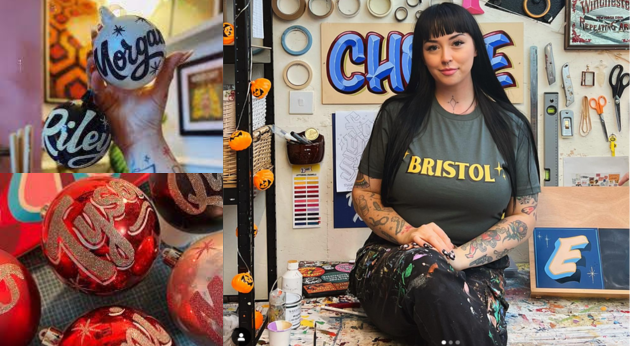 Tozer Signs Custom Bauble Painting | Cabot Circus