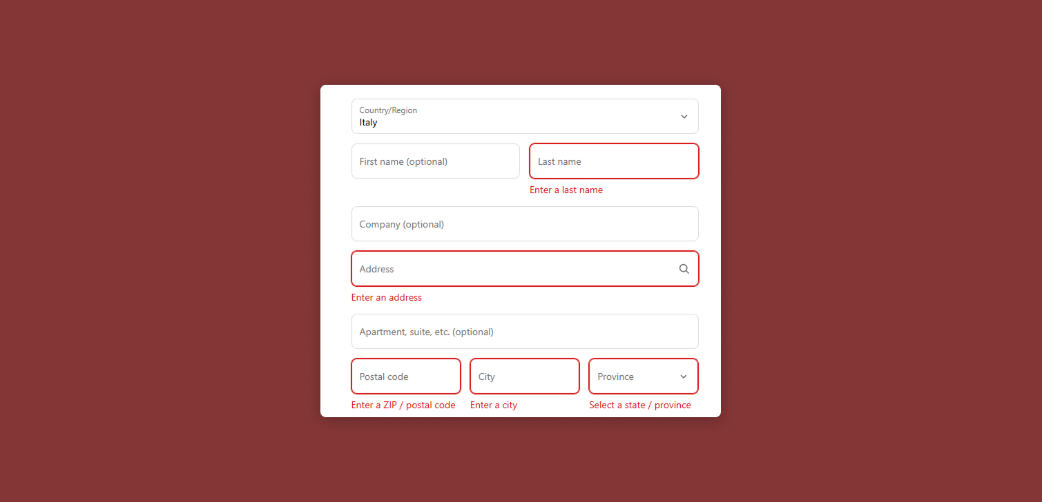 Error messages in eCommerce: a simple checklist (with Shopify examples ...