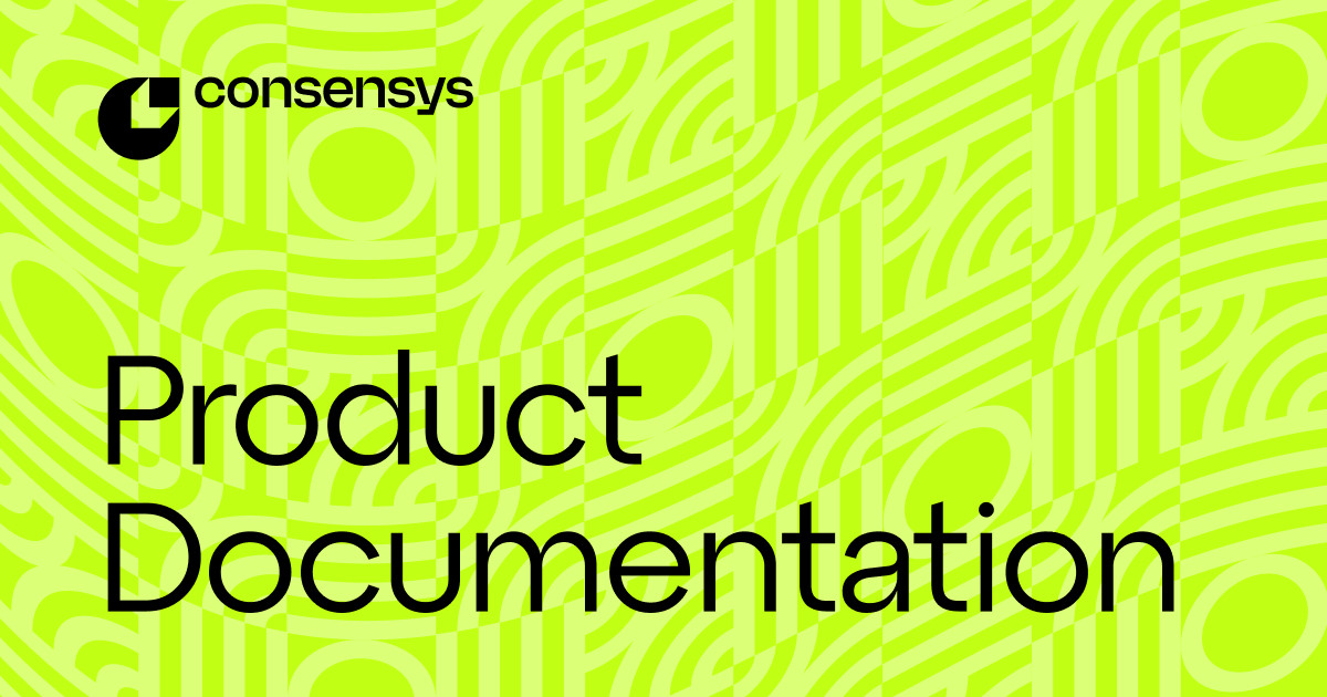 Consensys Product Documentation | Consensys