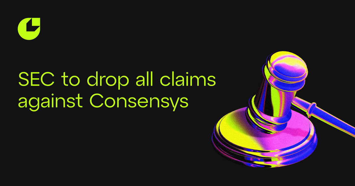 SEC to drop all claims against Consensys | Consensys