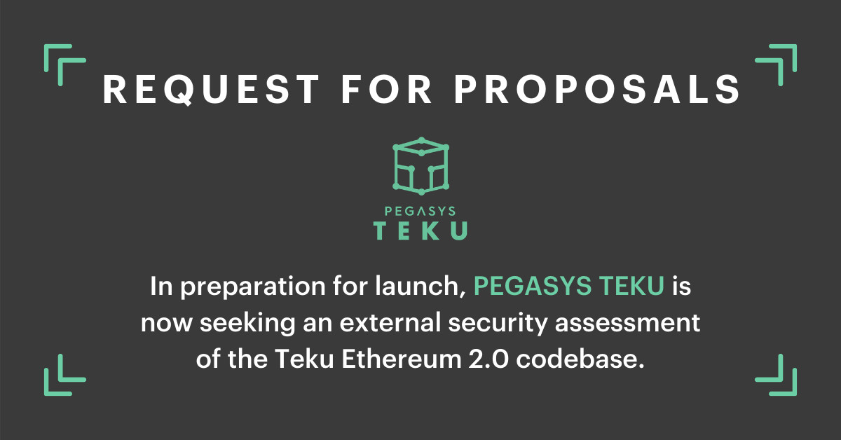 Teku Ethereum 2.0 Client: Request for Proposals | Consensys
