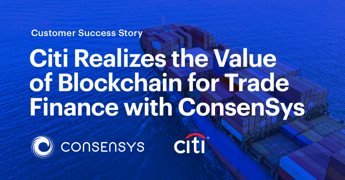 Citi and Consensys Are Using Blockchain to Modernize Commodity Trading ...