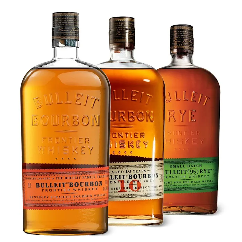 Bulleit Bourbon 10, Bulleit Bourbon & Bulleit Rye 3x70cl | Malts NL