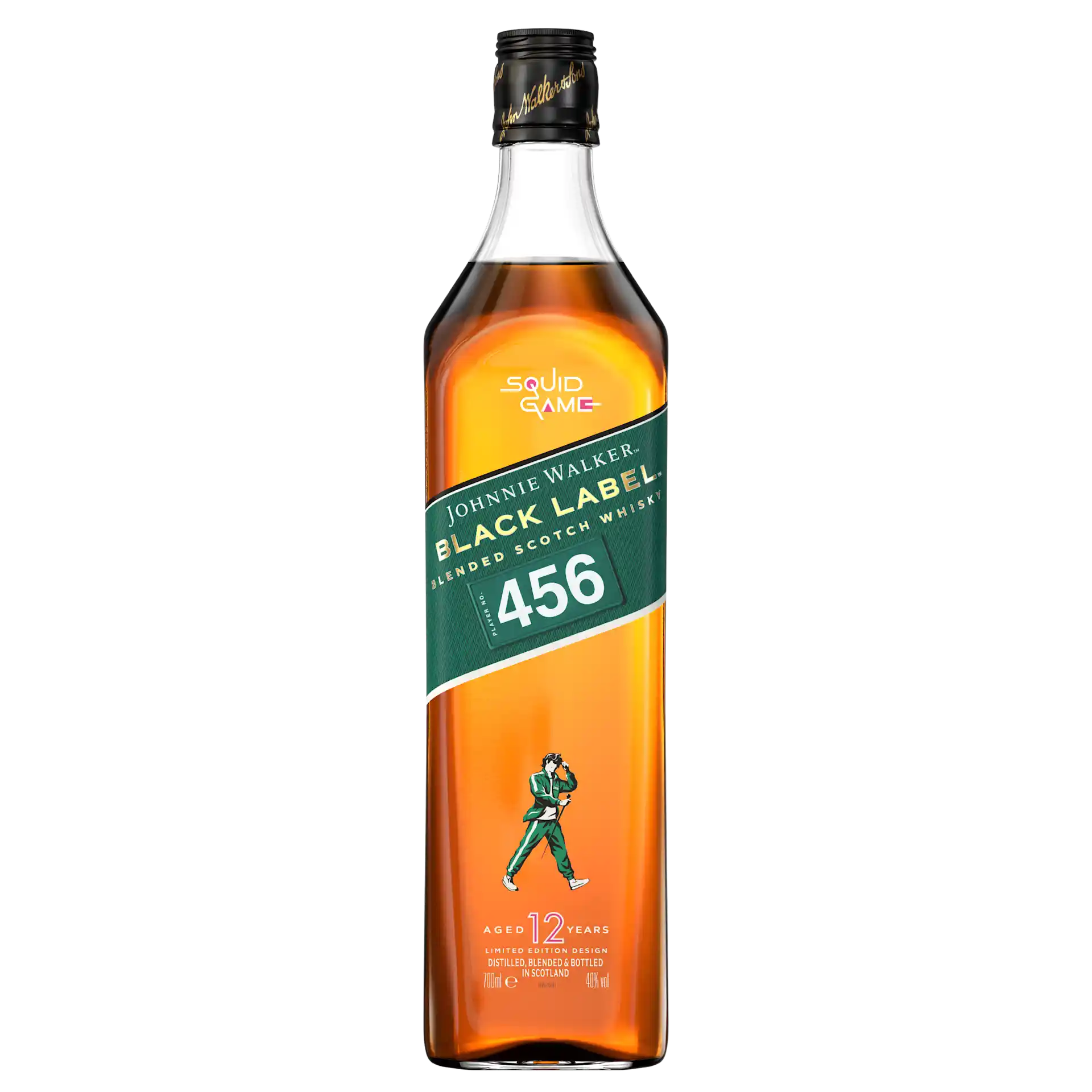 Black Label Johnnie Walker 12 Year Old Black Label Cradle Blended