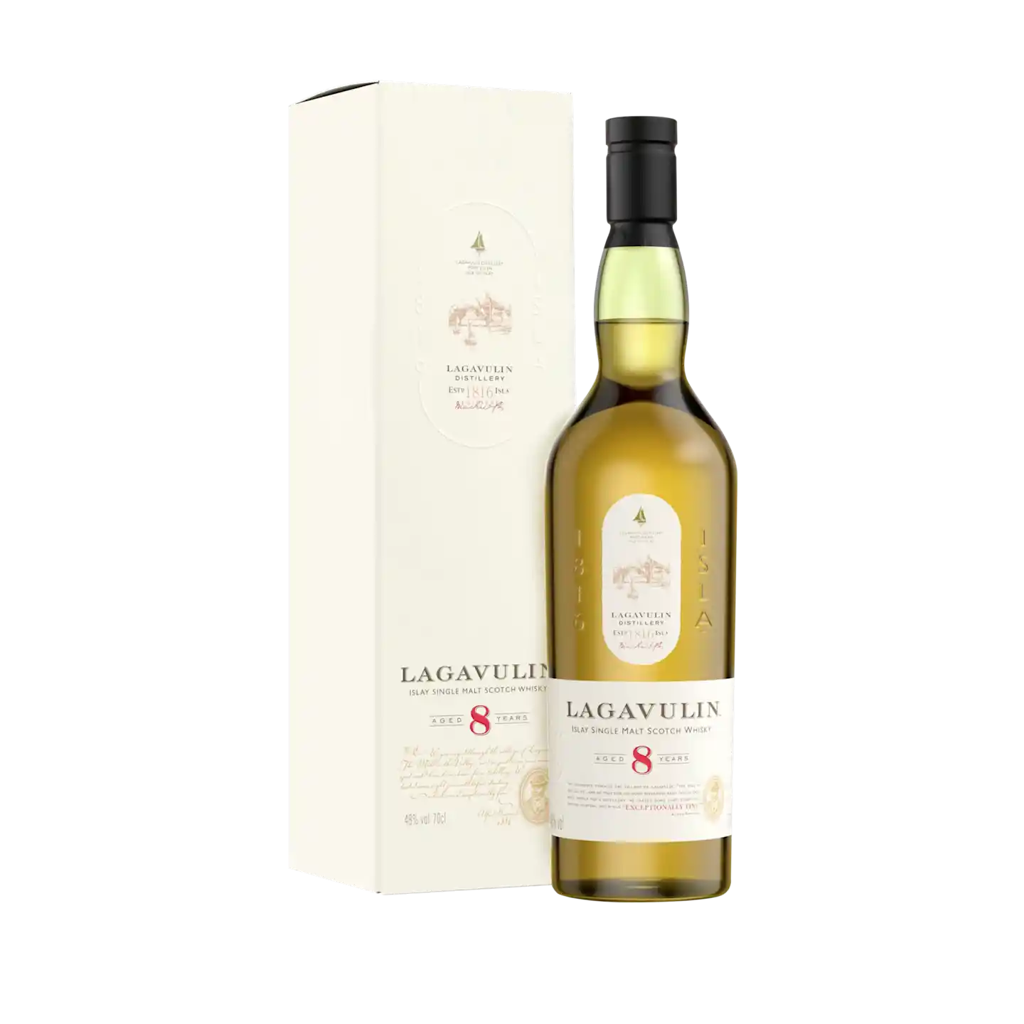 Lagavulin 8 Years Islay Single Malt Scotch Whisky 70cl | Malts US ...