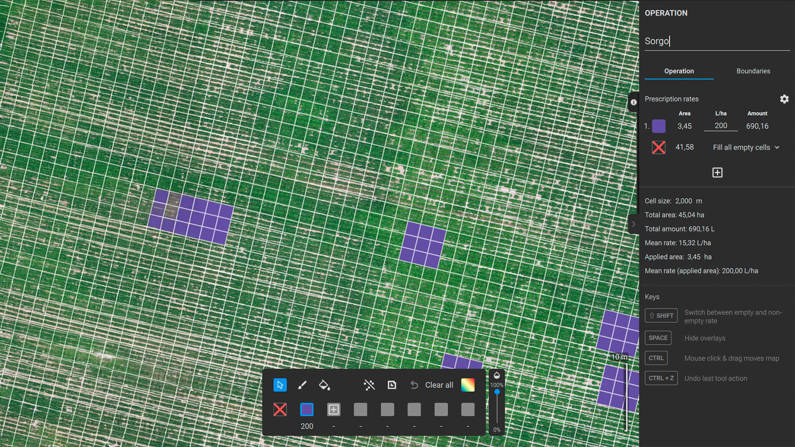 Green-on-green spot spraying in peanut crop | Pix4D