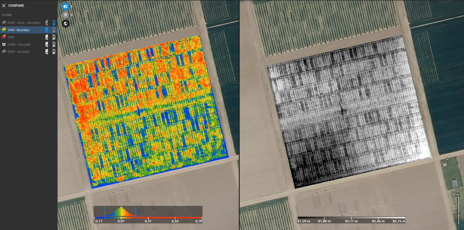 PIX4Dfields 1.11: detailed surface models | Pix4D
