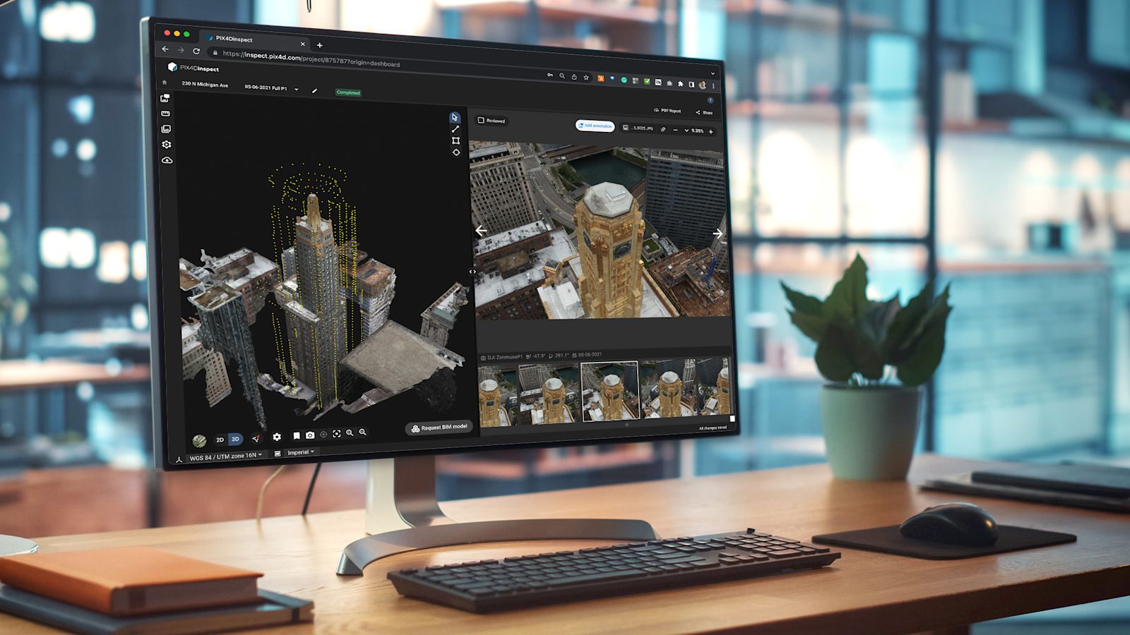 Inspecting high-rise buildings with drones | Pix4D