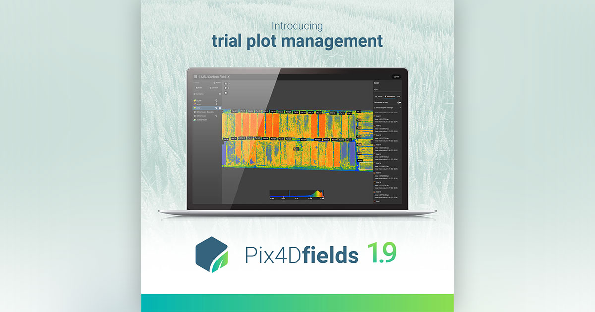 Pix4Dfields 1.9: trial plot management | Pix4D