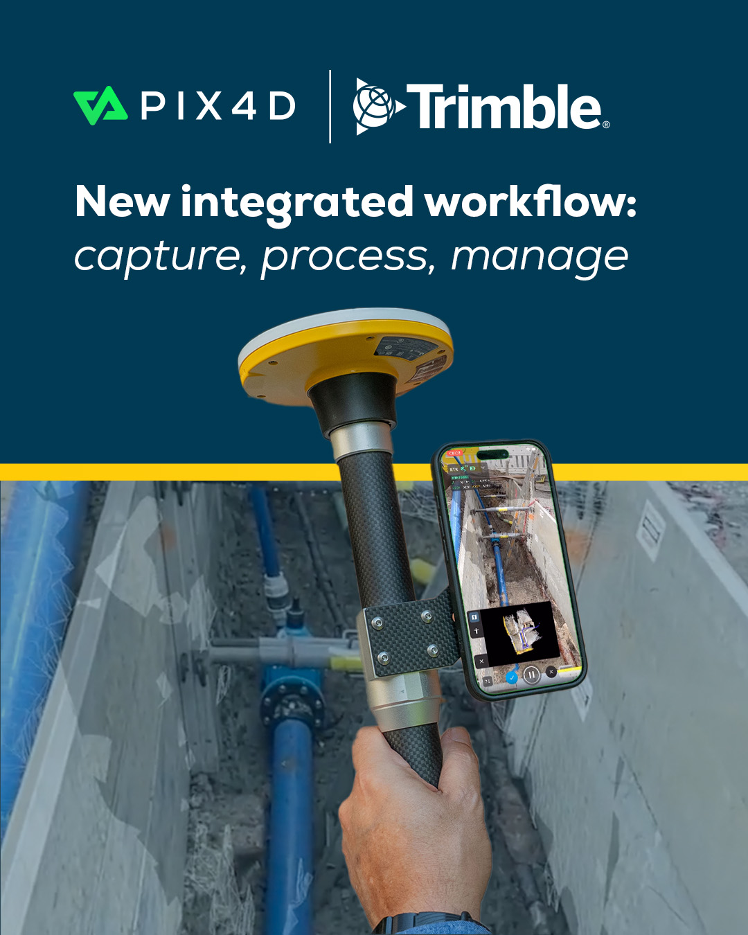 New data capture workflow with PIX4Dcatch & Trimble Connect | Pix4D
