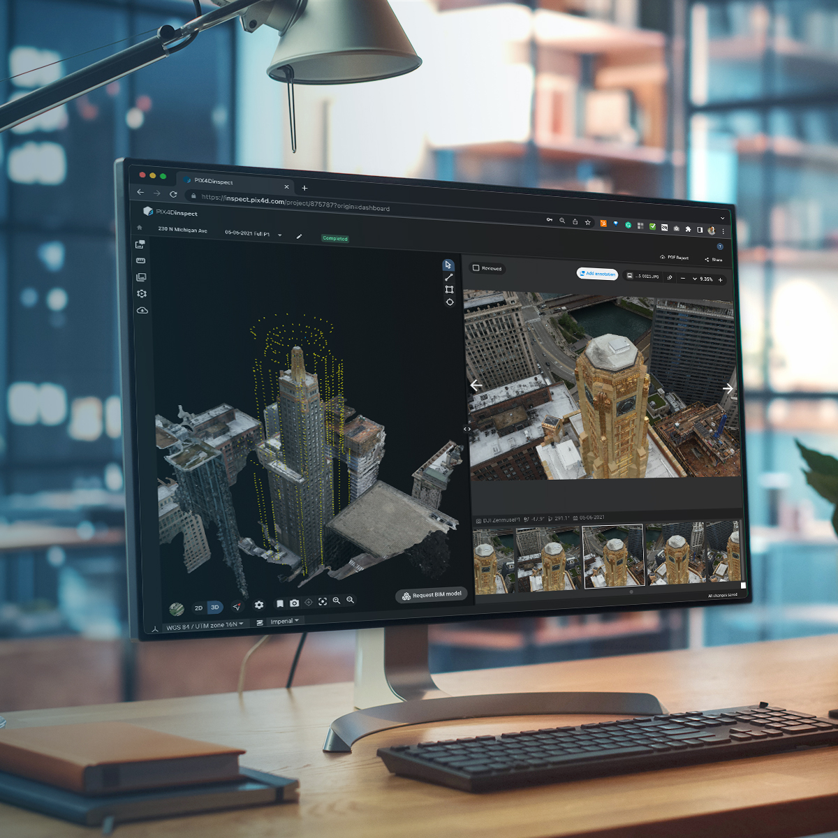 Inspecting high-rise buildings with drones | Pix4D