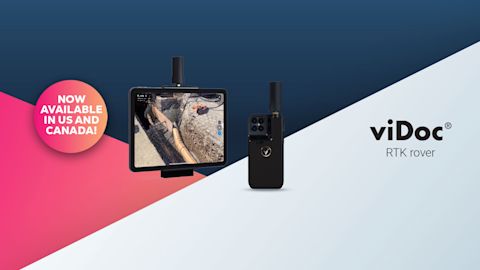 The viDoc RTK rover is now available in Canada and the USA | Pix4D