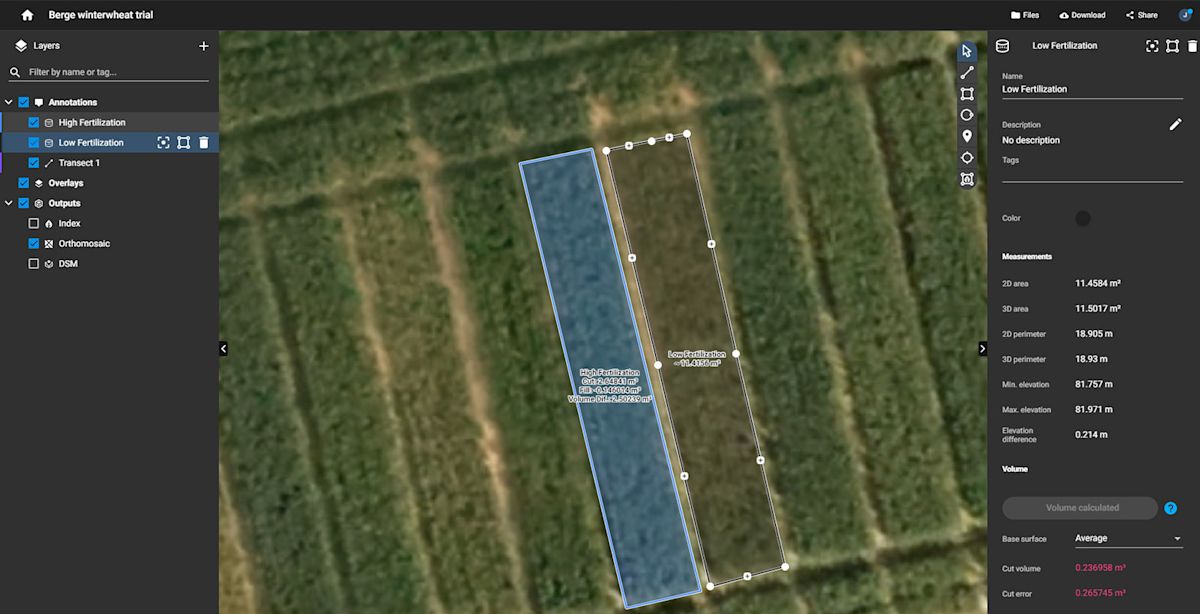 PIX4Dfields 1.11: detailed surface models | Pix4D