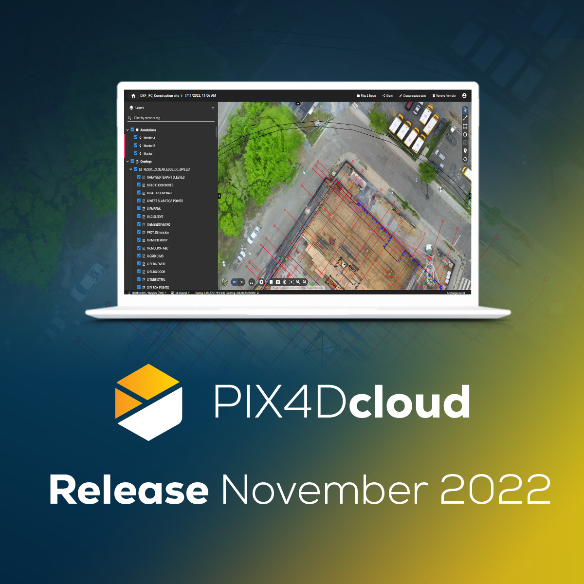 PIX4Dcloud release: November 2022 | Pix4D