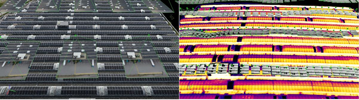 Solar farm inspection with drones and thermal mapping | Pix4D