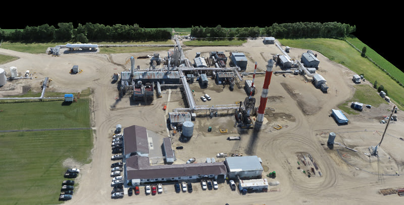 Mapping an operating gas plant for localization | Pix4D