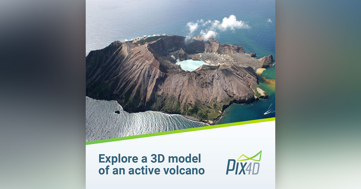 Explore a 3D model of an active volcano | Pix4D