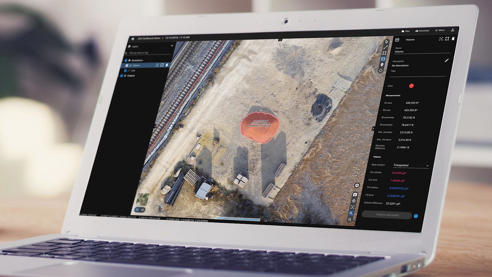 Volume calculations on Pix4Dcloud | Pix4D