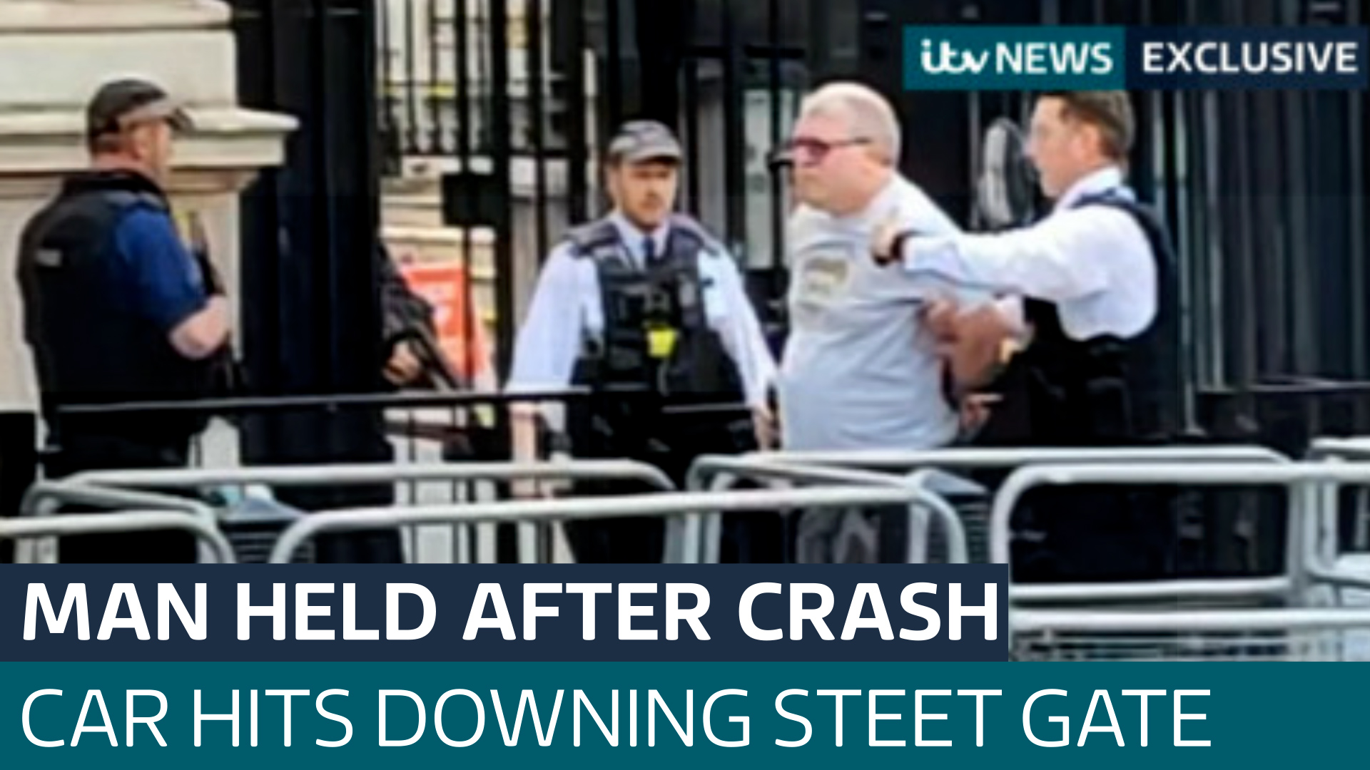 Man Held By Police After Car Crashes Into Downing Street Gates Latest