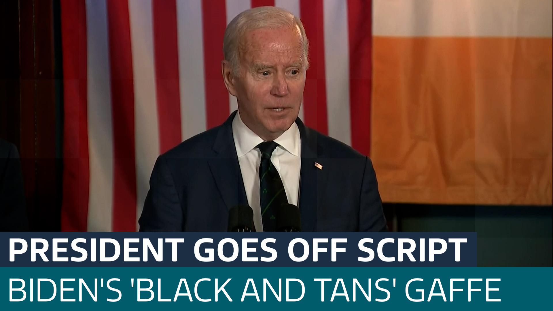 White House defends Joe Biden's 'Black and Tans' gaffe on Ireland visit ...