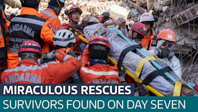 A week on from the deadly earthquake, rescue efforts continue at pace ...