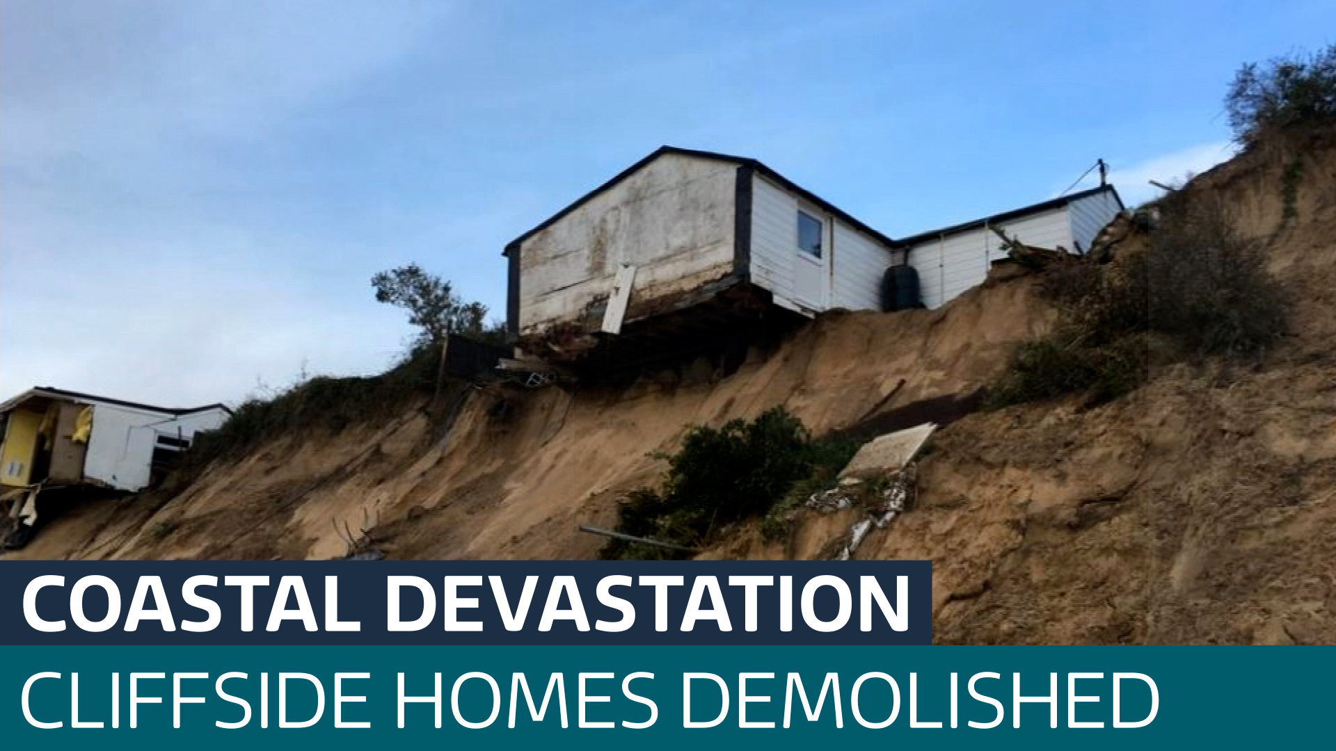 Road collapses and houses demolished in Norfolk as coastal erosion ...
