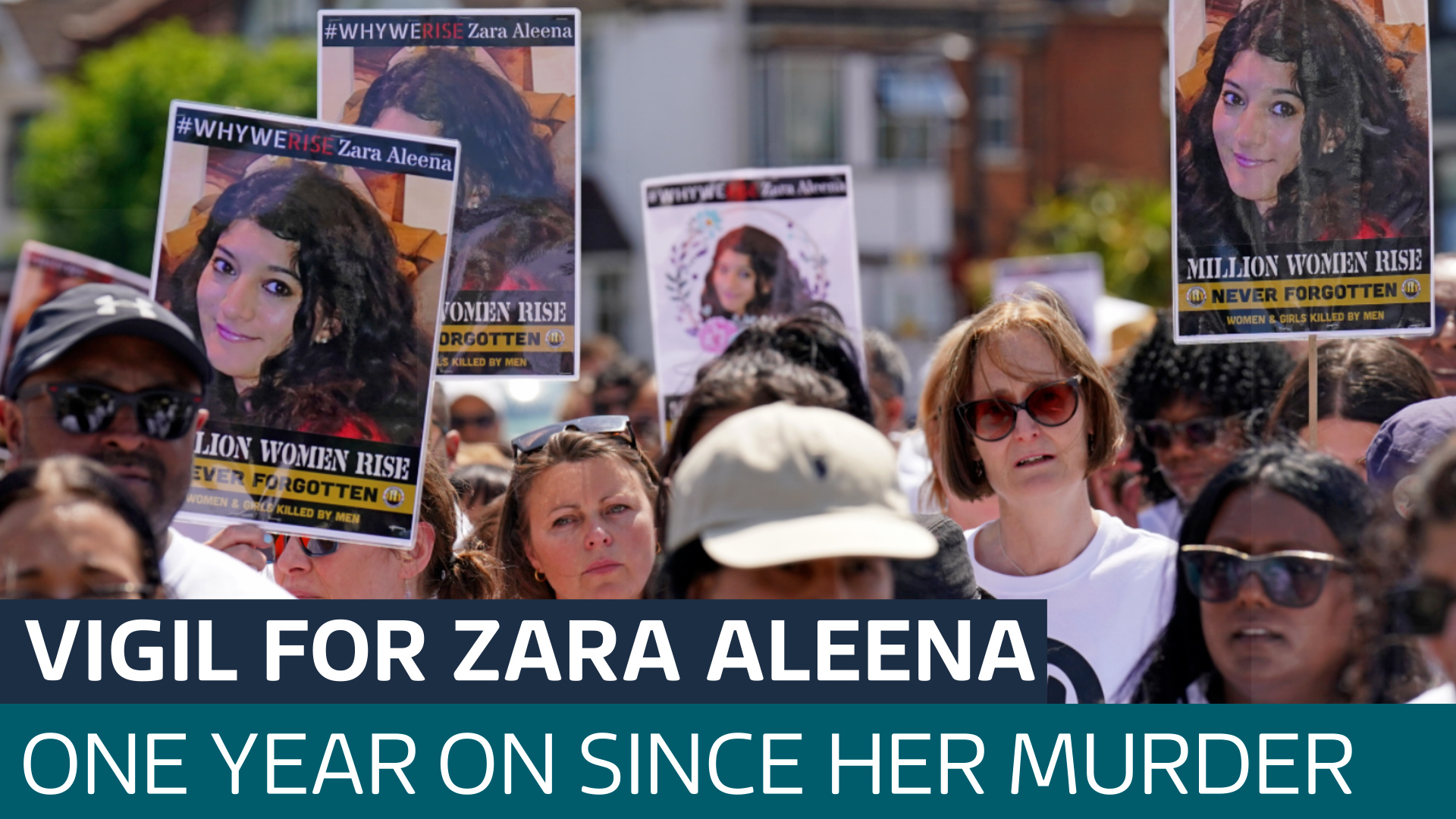 Silent vigil held in Ilford to mark one year since Zara Aleena's death ...